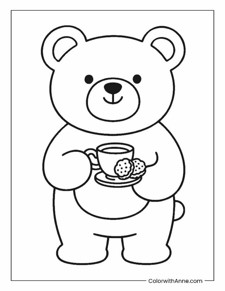 17 Teddy Bear Coloring Pages (Free PDF Printables)