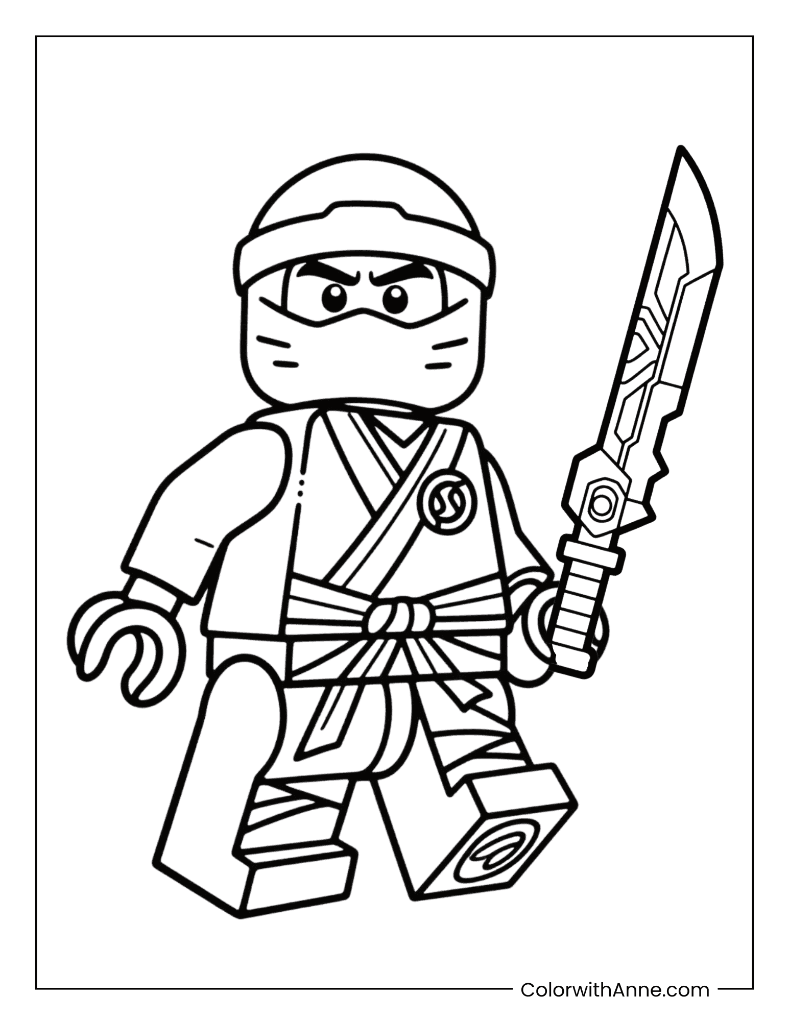 Ninjago Coloring Pages (Free PDF Printables) - ColorwithAnne