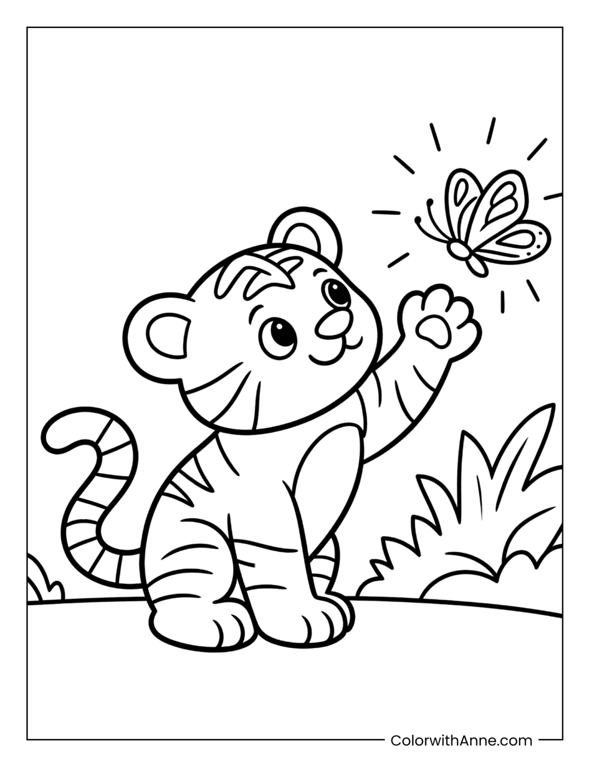 17 Tiger Coloring Pages (Free PDF Printables)