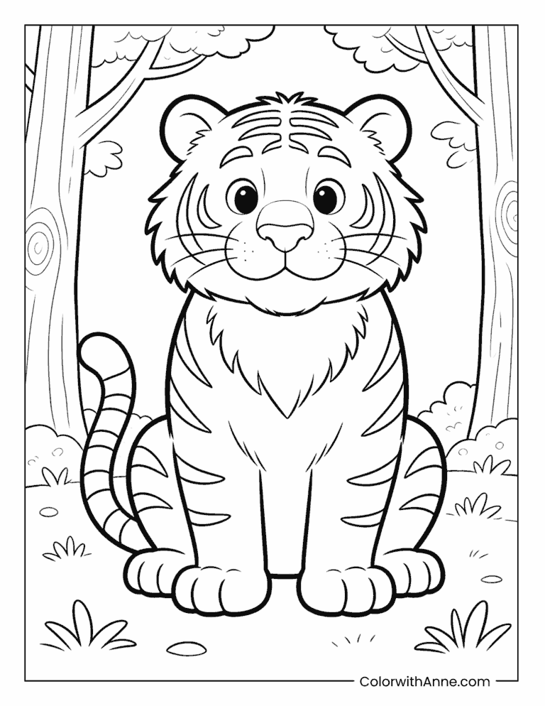 17 Tiger Coloring Pages (Free PDF Printables)