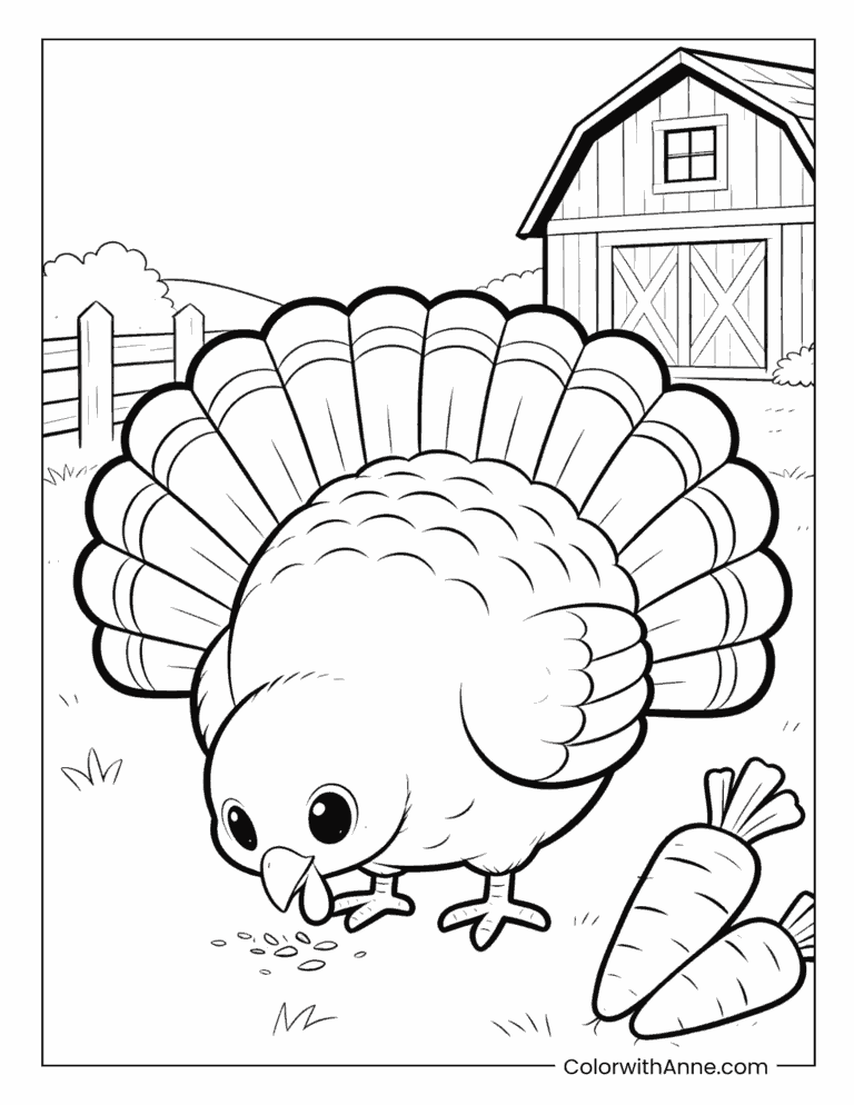 20 Turkey Coloring Pages (Free PDF Printables)