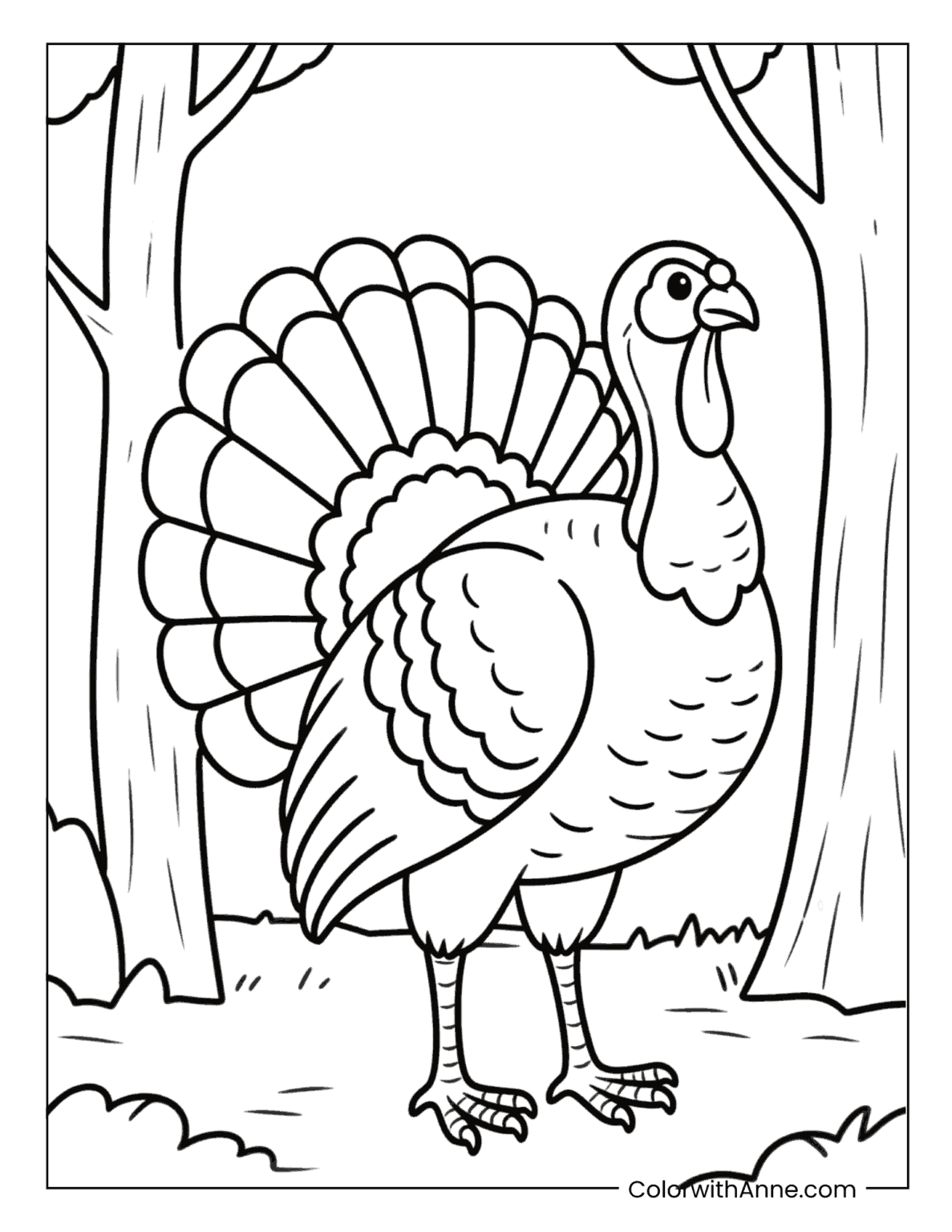 20 Turkey Coloring Pages (Free PDF Printables)