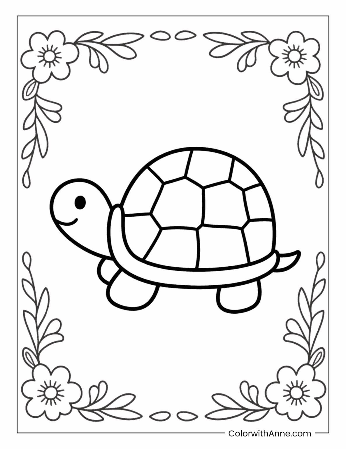 20 Turtle Coloring Pages (Free PDF Printables)