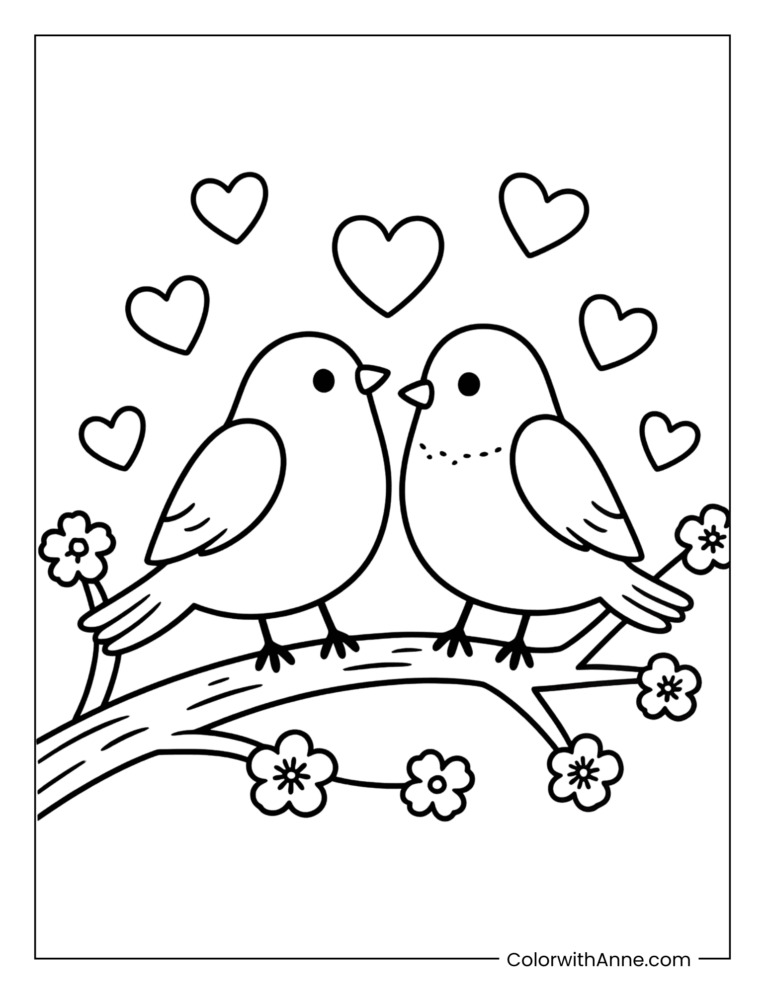 16 Bird Coloring Pages (Free PDF Printables)