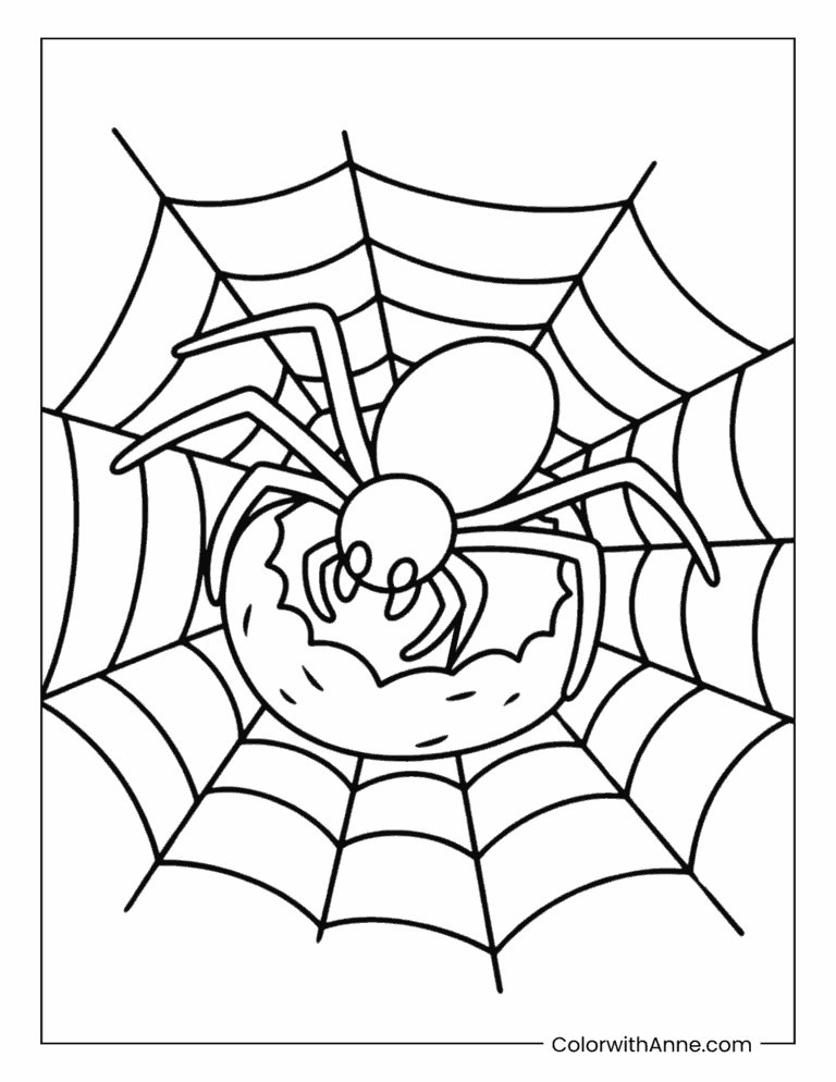 16 Spider Coloring Pages (Free PDF Printables)