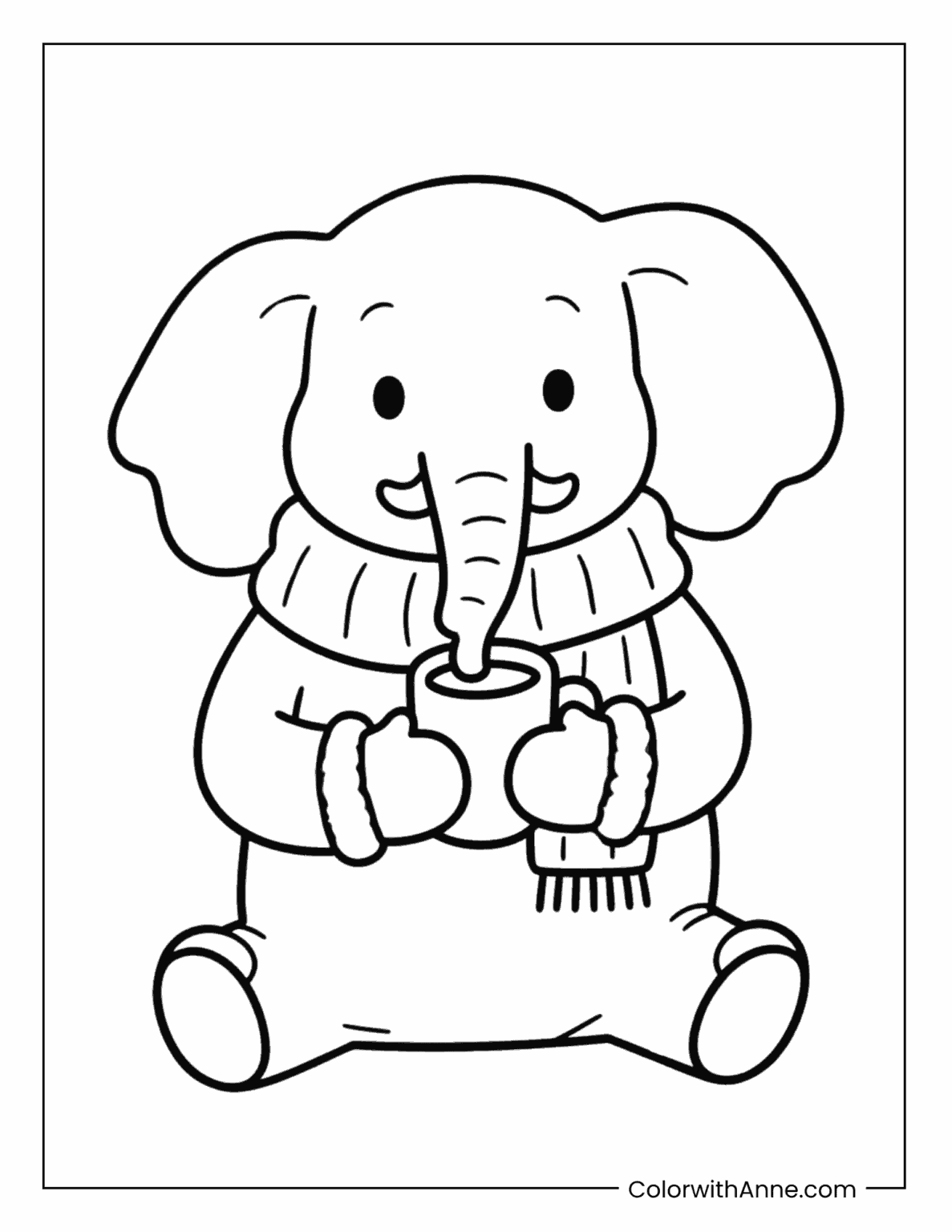 20 Elephant Coloring Pages (Free PDF Printables)