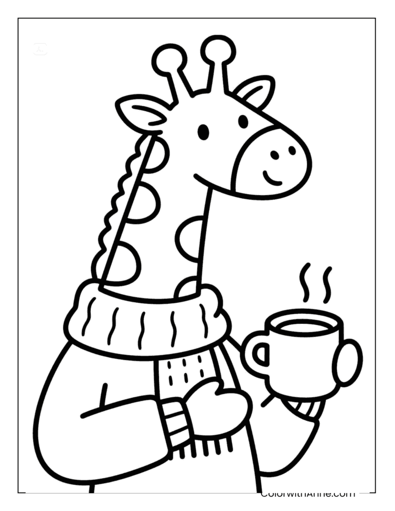 18 Giraffe Coloring Pages (Free PDF Printables)