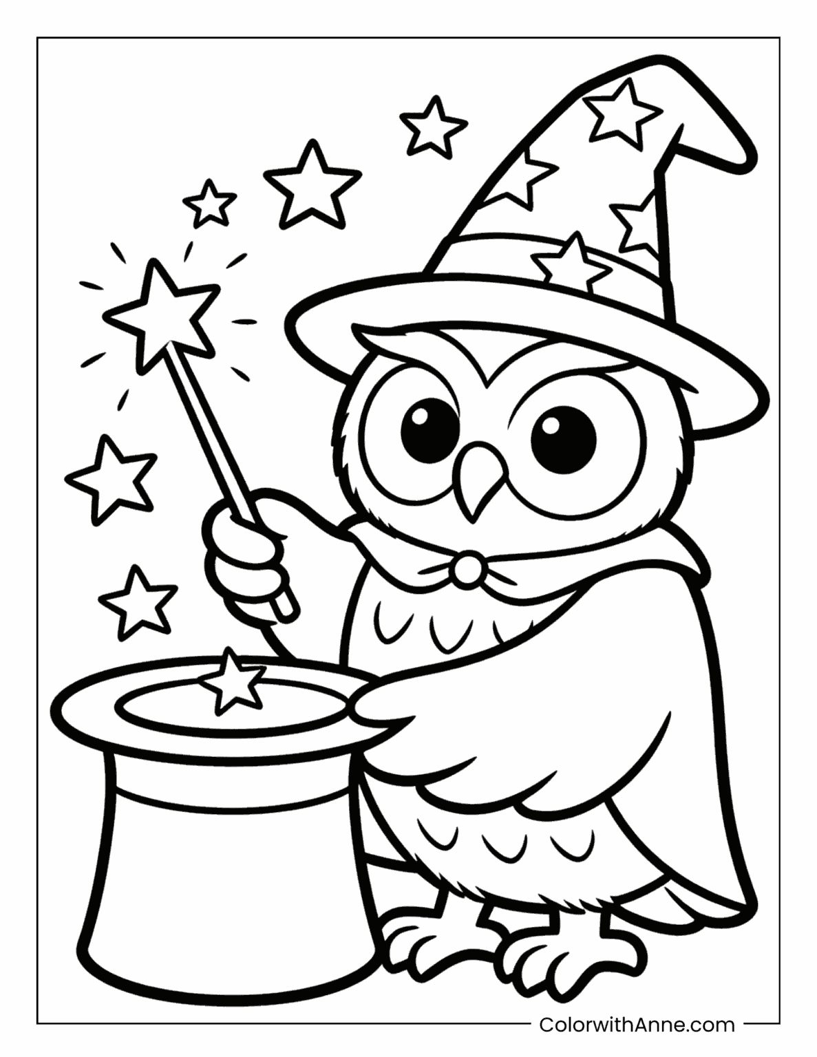 Owl Coloring Pages (Free PDF Printables) - ColorwithAnne