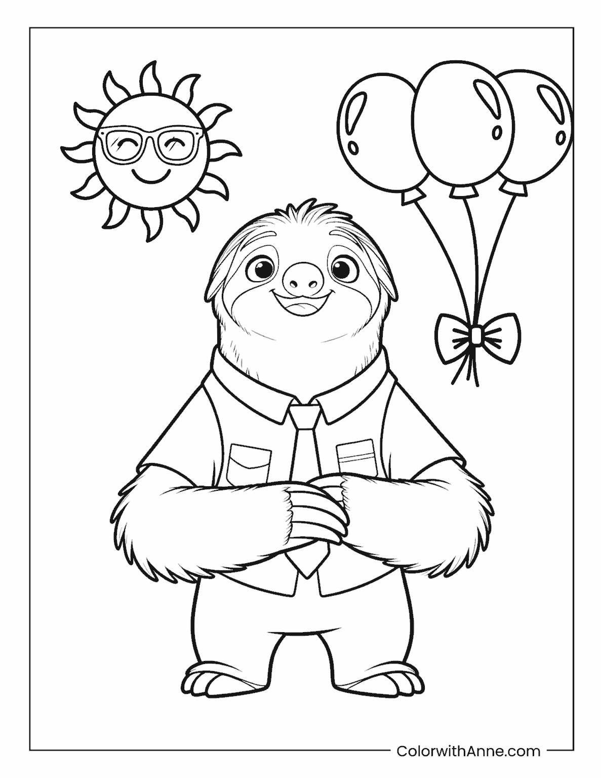 Zootopia Coloring Pages (Free PDF Printables) - ColorwithAnne