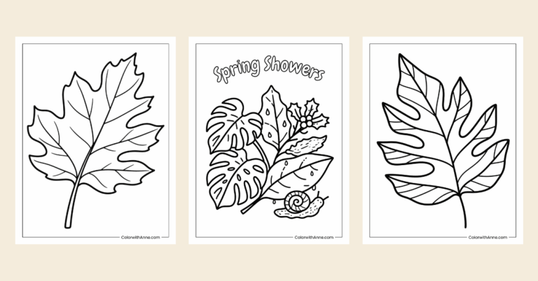 Nature Coloring Pages (Free PDF Printables) - ColorwithAnne