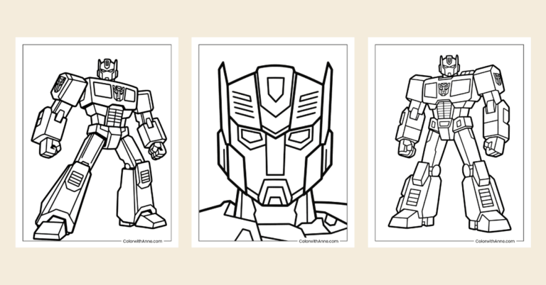 Optimus Prime Coloring Pages (Free PDF Printables) - ColorwithAnne