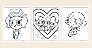 Powerpuff Girls Coloring Pages (Free PDF Printables) - ColorwithAnne