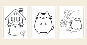 Pusheen Coloring Pages (Free PDF Printables) - ColorwithAnne